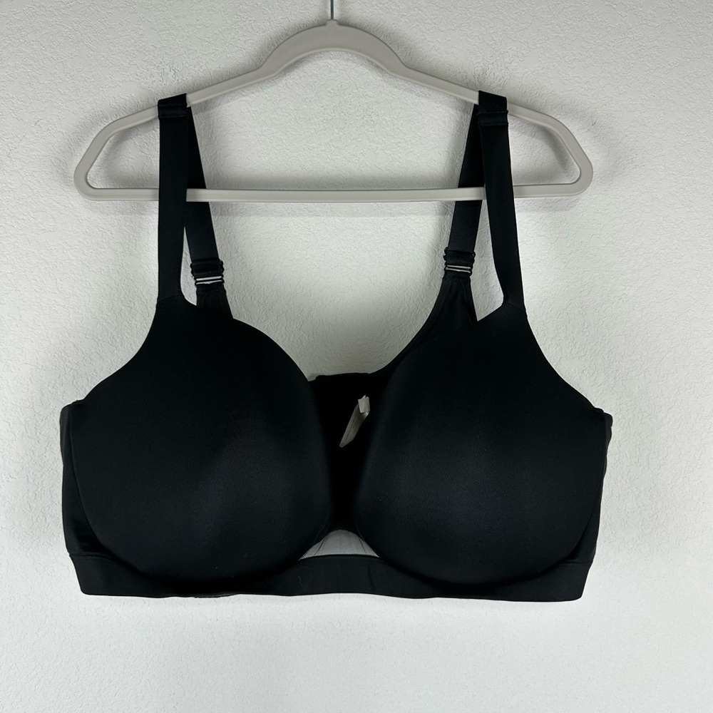 Cacique Black Lightly Lined Balconette Bra Size 52ddd - Gem